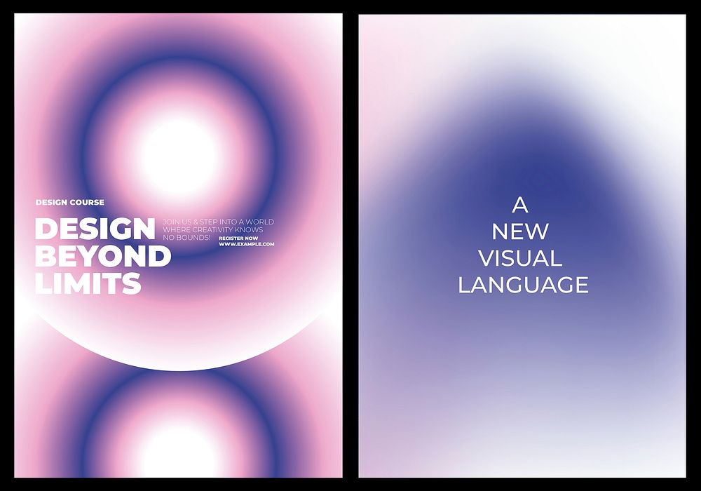 Creative design gradient pink poster | Free Vector - rawpixel