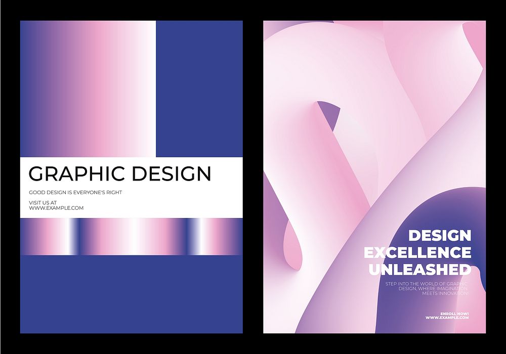 Creative design gradient pink poster | Free Vector - rawpixel