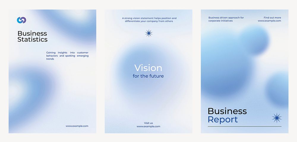 Gradient blue business poster template | Free Vector - rawpixel