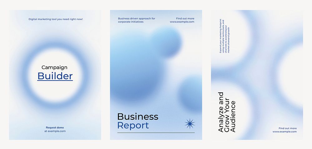Gradient blue business poster template | Free Vector - rawpixel