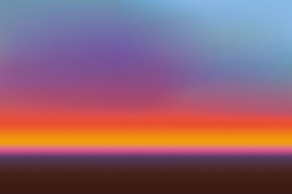 Vibrant gradient sunset horizon background | Free Photo Illustration ...