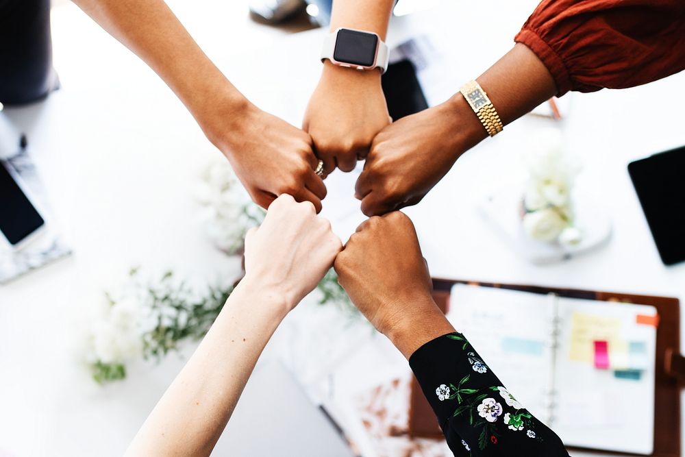 Diverse group women, celebrate teamwork | Premium Photo - rawpixel