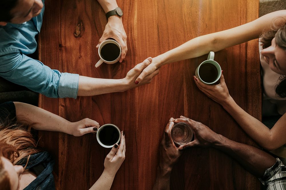 Diverse group people having coffee. | Premium Photo - rawpixel
