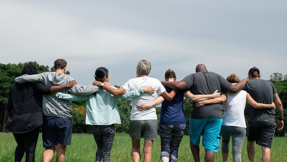 Diverse people hugging each other. | Premium Photo - rawpixel