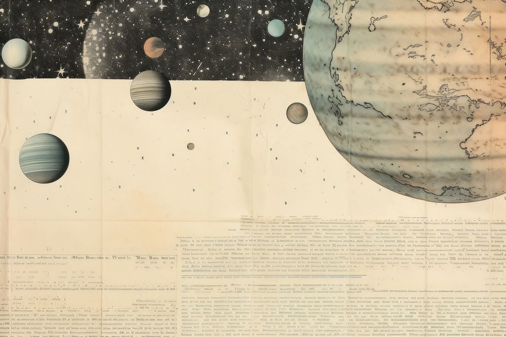 Planets border space astronomy paper. | Premium Photo Illustration ...