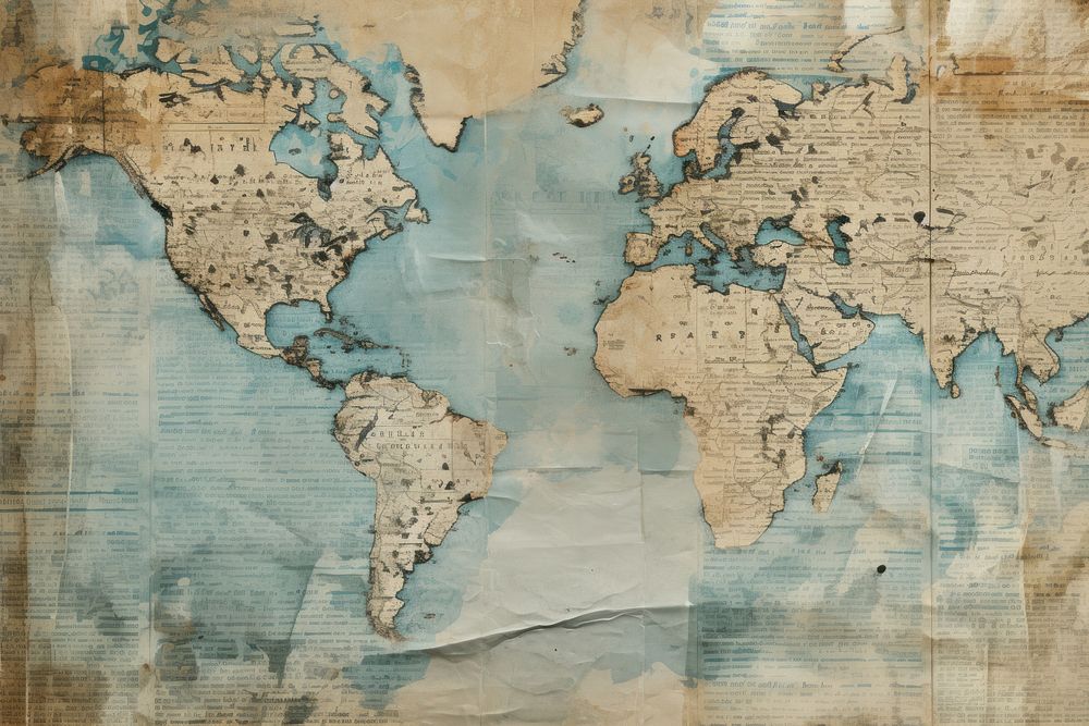 World map border backgrounds paper | Free Photo Illustration - rawpixel