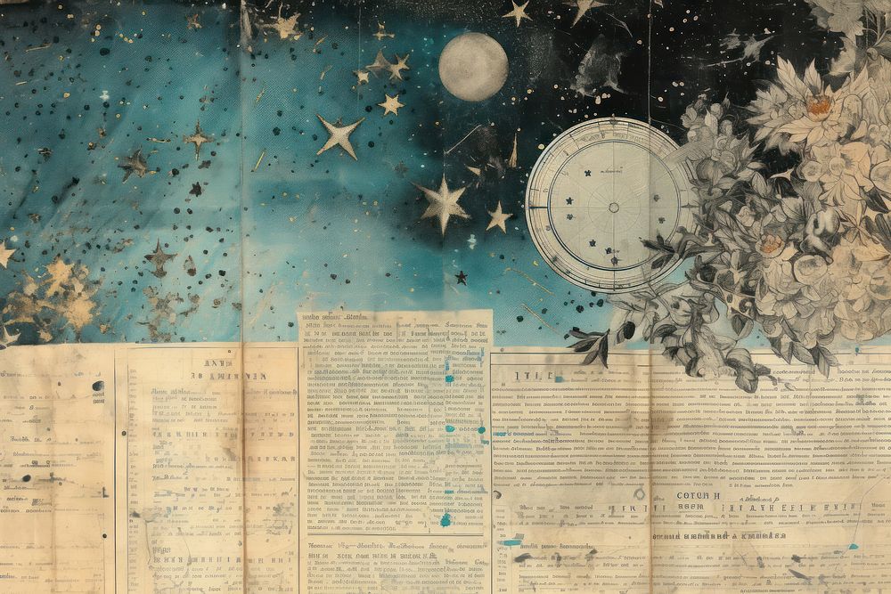 Astrology illustration border space paper | Free Photo Illustration ...