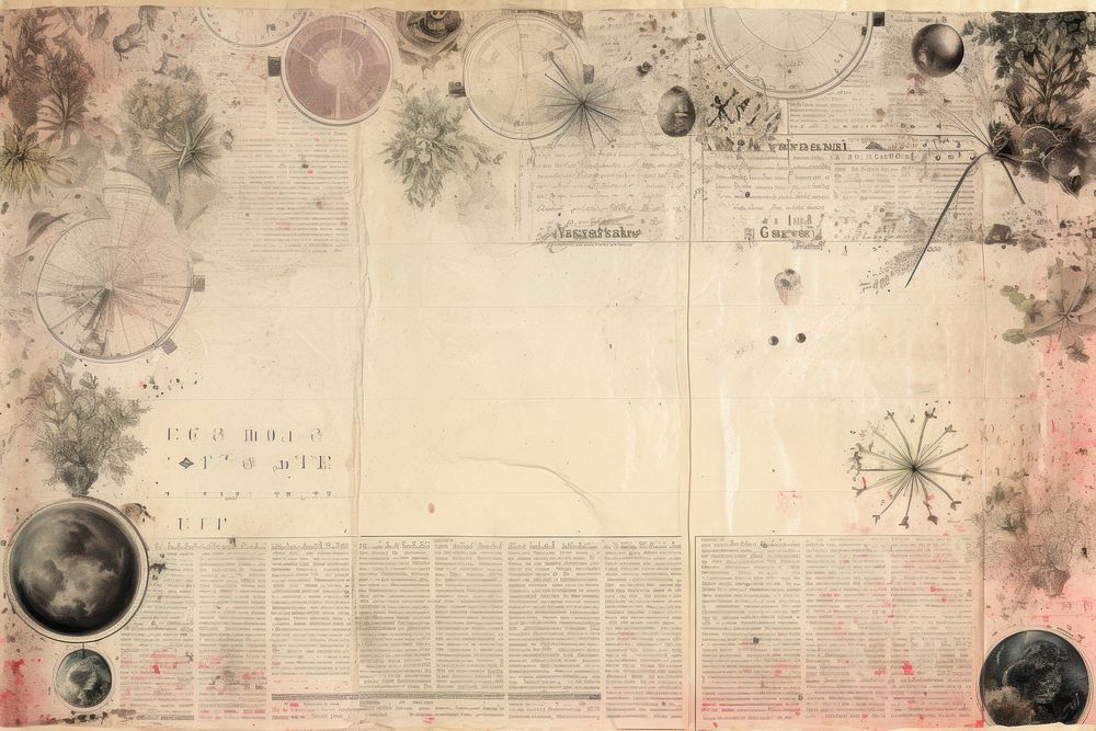 Astrology illustration border backgrounds paper | Free Photo ...