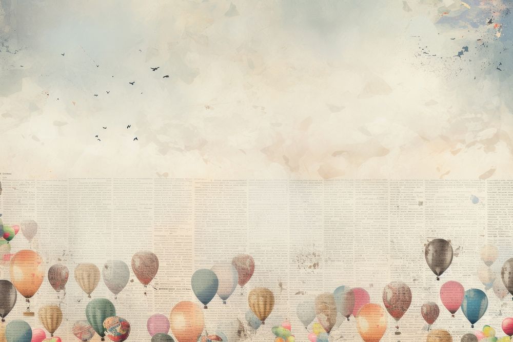 Balloons border balloon paper backgrounds. | Premium Photo Illustration ...