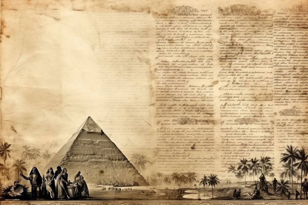 Pyramid and Sphinx Giza border | Free Photo Illustration - rawpixel