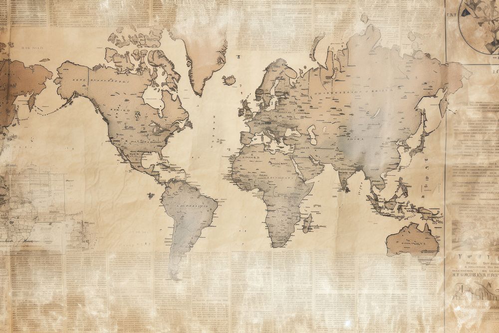 World map border backgrounds paper | Free Photo Illustration - rawpixel