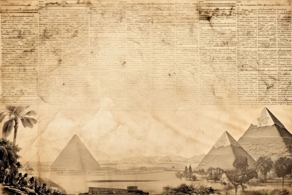 Pyramid and Sphinx Giza border | Free Photo Illustration - rawpixel