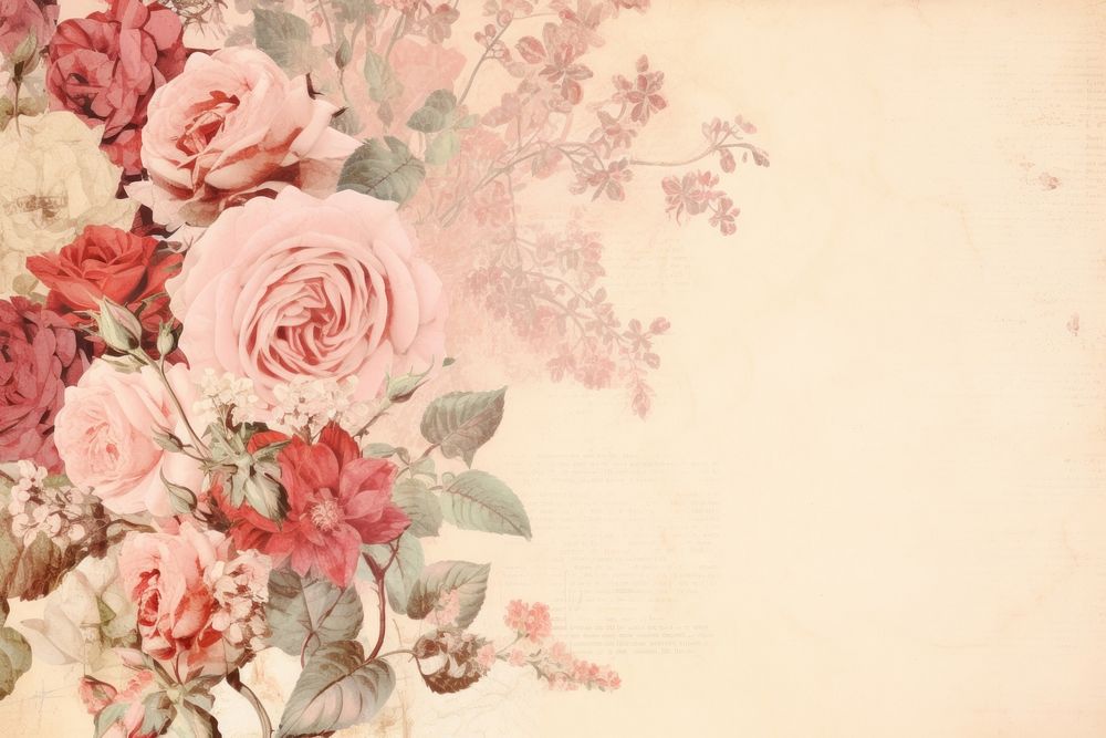 Roses bouquet border backgrounds pattern | Premium Photo Illustration ...