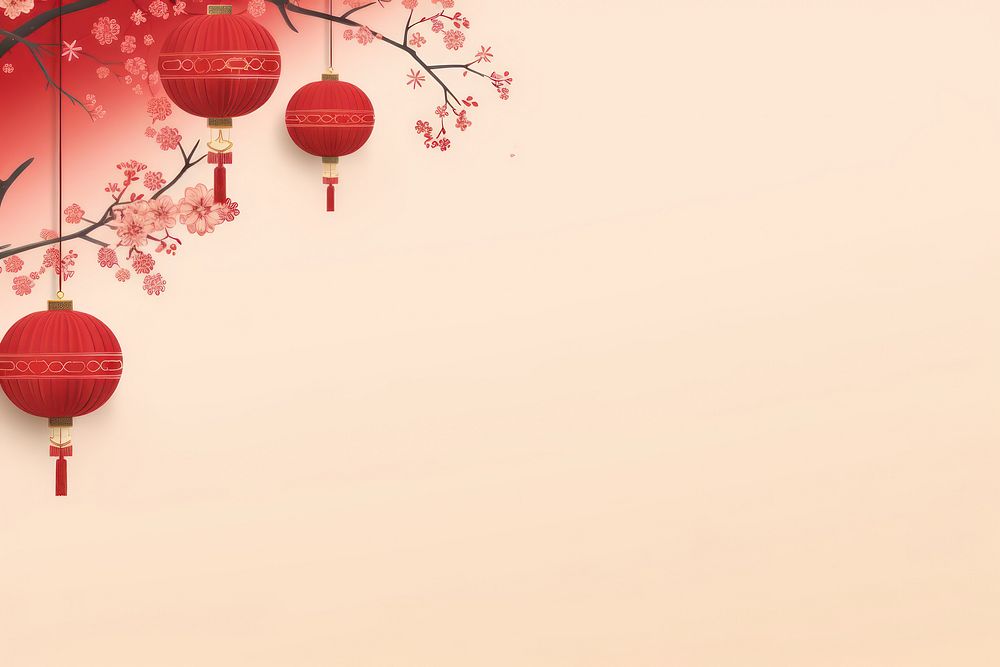 Chinese new year backgrounds plant | Free Photo Illustration - rawpixel