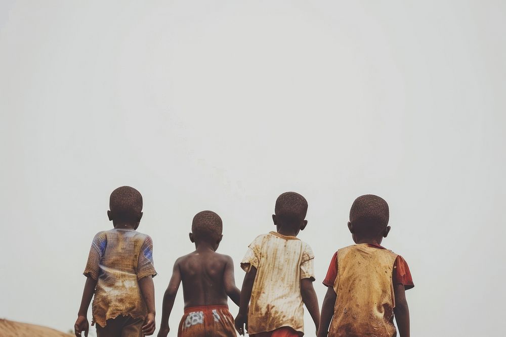 Smiling African kids child back | Premium Photo - rawpixel