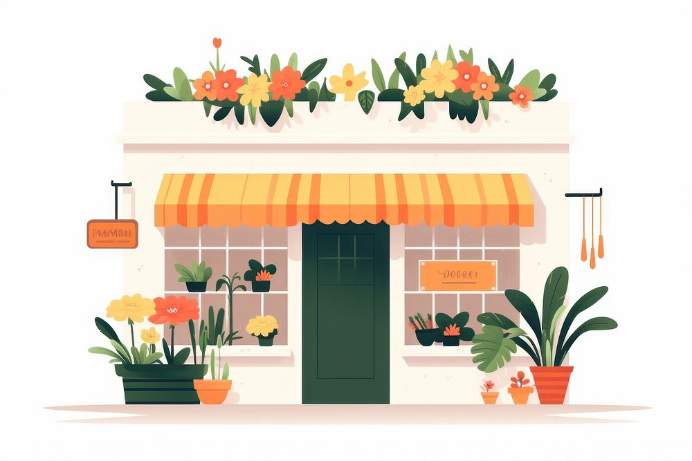 Flower shop plant architecture creativity. | Premium Photo Illustration ...