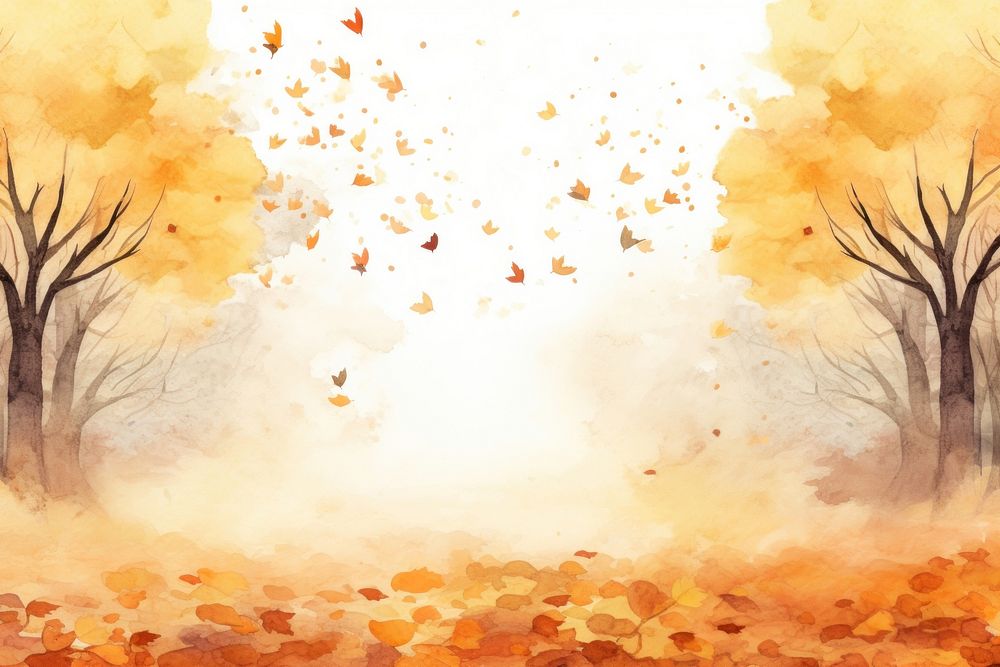 Leaves falling backgrounds outdoors autumn. | Premium Photo ...