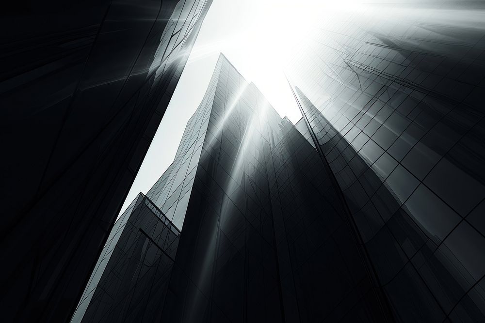 Transparent Buildings sunlight reflections building | Premium Photo ...