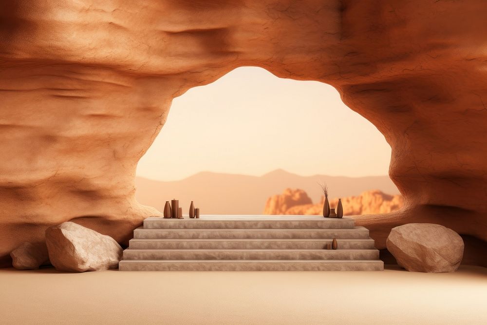 Desert cave architecture nature rock. | Free Photo - rawpixel