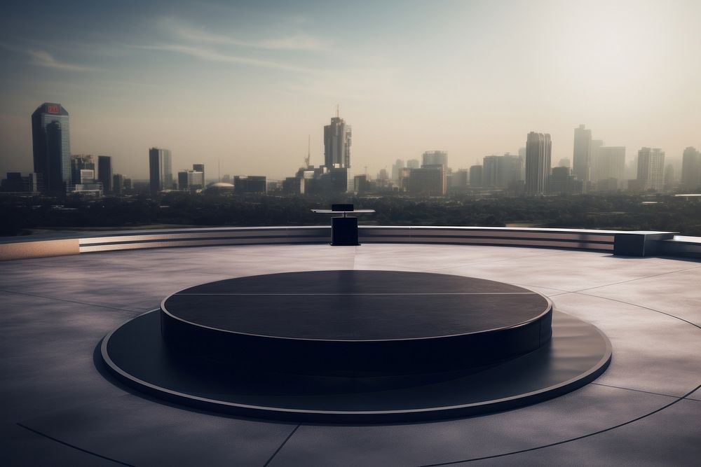 Helipad architecture cityscape building | Free Photo - rawpixel