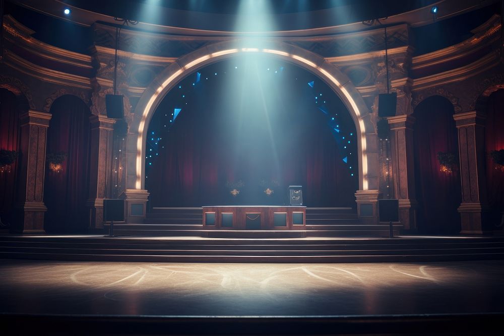 Theater architecture building lighting. | Free Photo - rawpixel