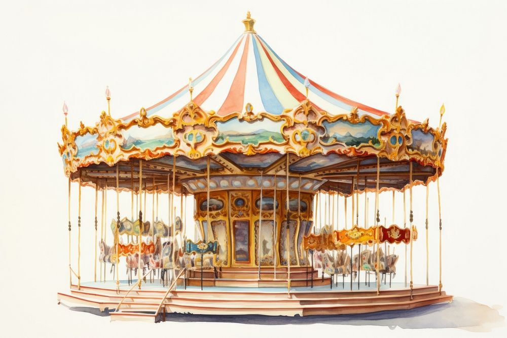 Merry go round carousel fun | Premium Photo Illustration - rawpixel