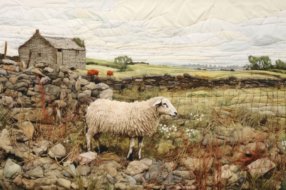 Farm sheep architecture landscape livestock. | Premium Photo - rawpixel