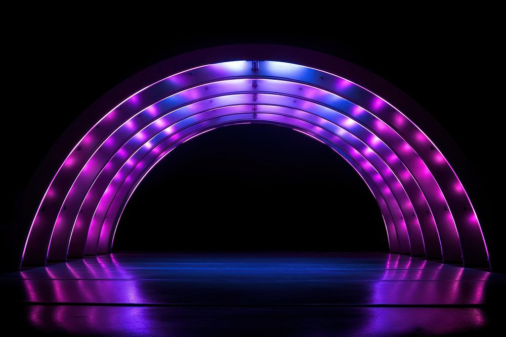 Arch purple light architecture. | Premium Photo Illustration - rawpixel