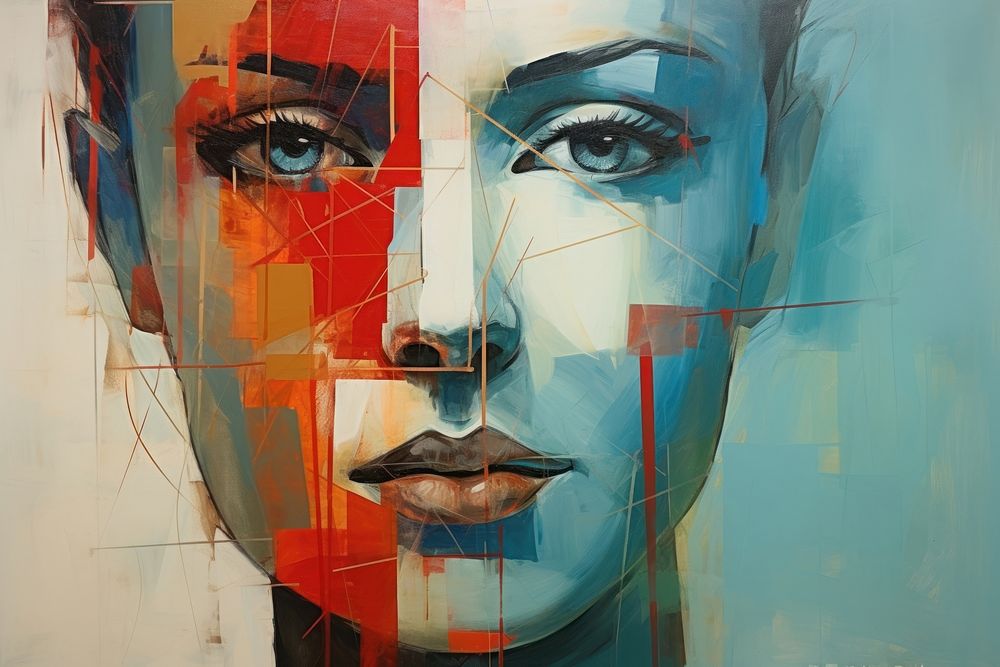 Contemporary art human painting adult | Premium Photo Illustration ...