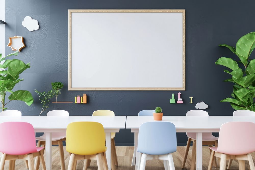 Kid class room table architecture | Free Photo - rawpixel
