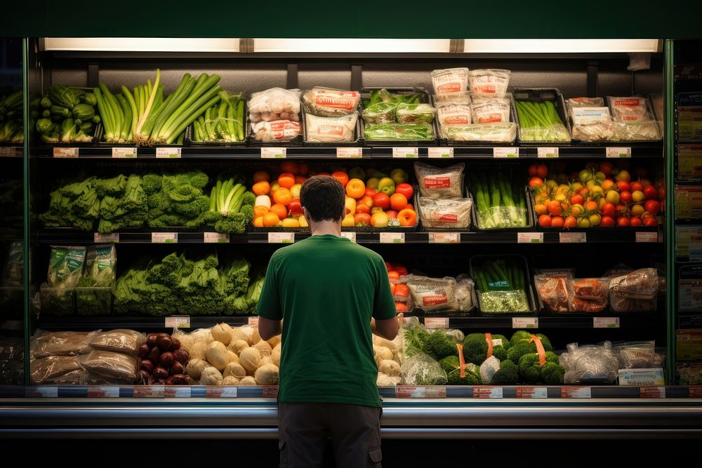 Supermarket vegetable adult food. | Free Photo - rawpixel