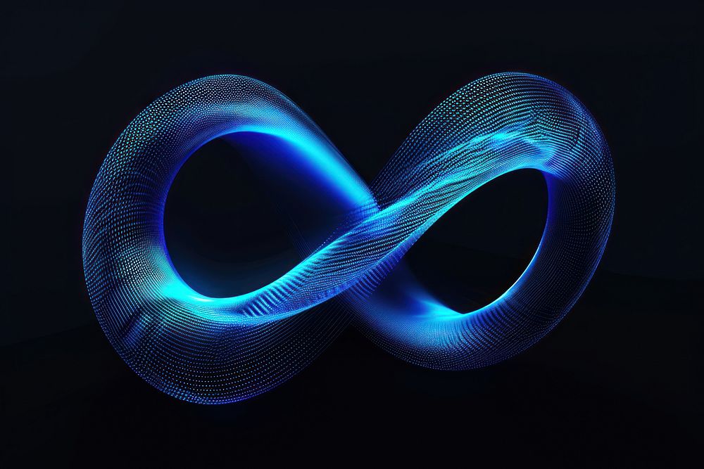 Infinite shape light technology abstract. | Premium Photo Illustration ...