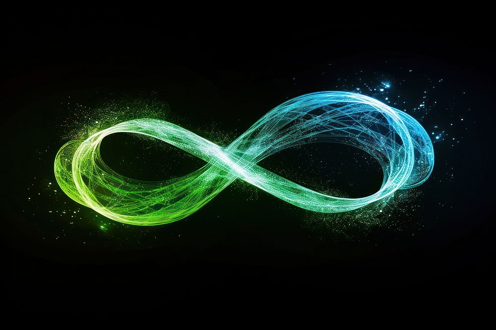 Infinite shape light green technology. | Premium Photo Illustration ...