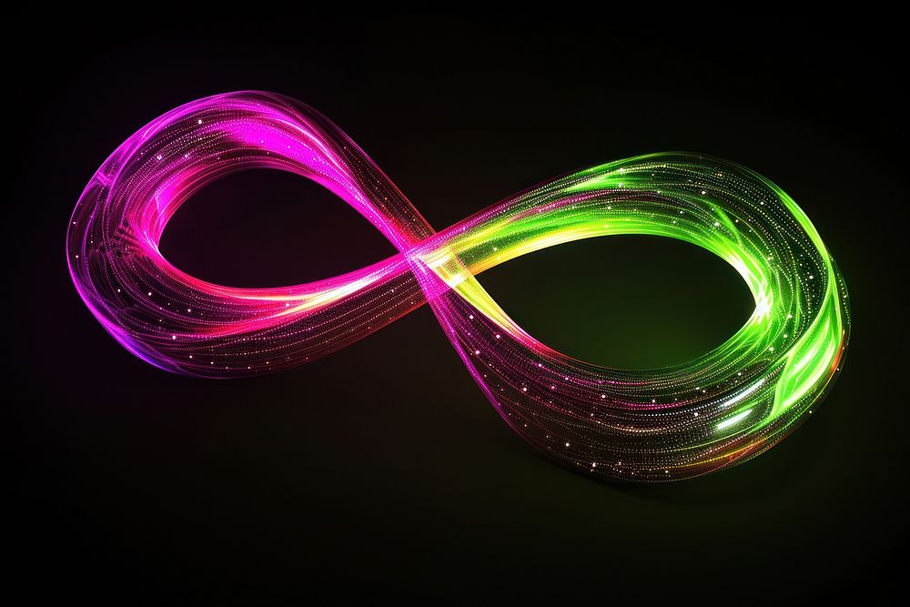 Infinite shape light technology abstract. | Premium Photo Illustration ...