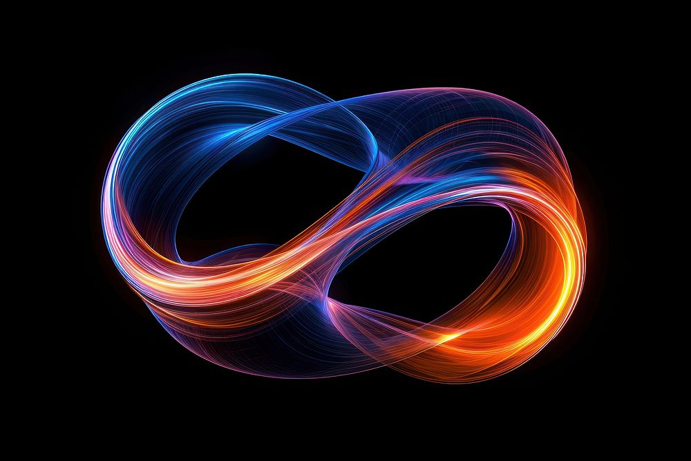 Infinite shape light backgrounds technology. | Premium Photo ...
