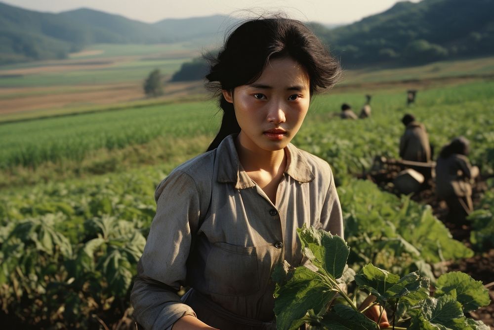 Korean girl farm agriculture outdoors. | Free Photo - rawpixel