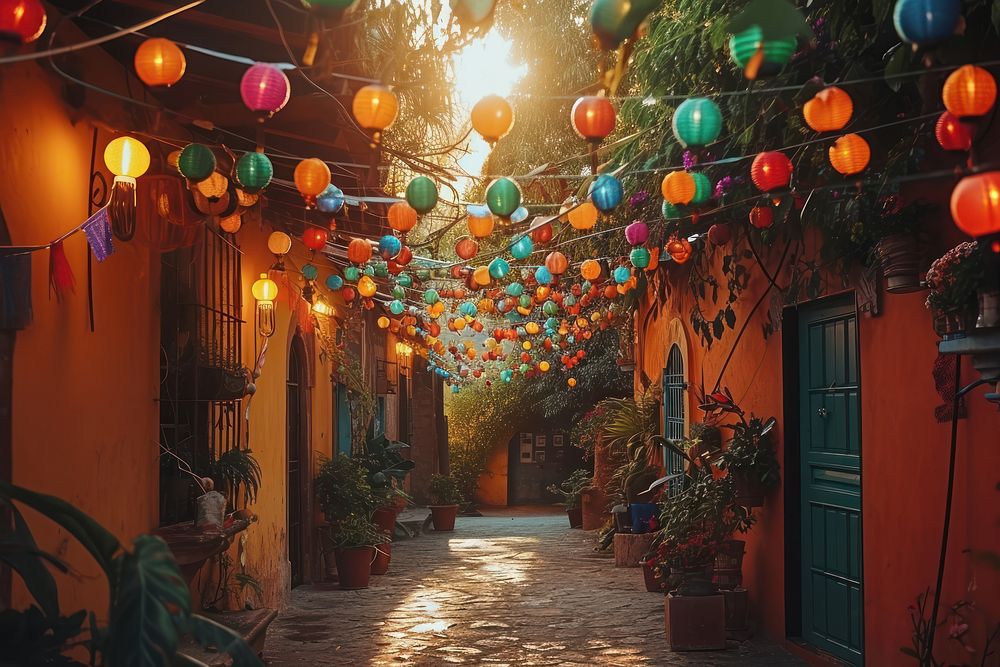 Mexican street light alley. | Free Photo - rawpixel