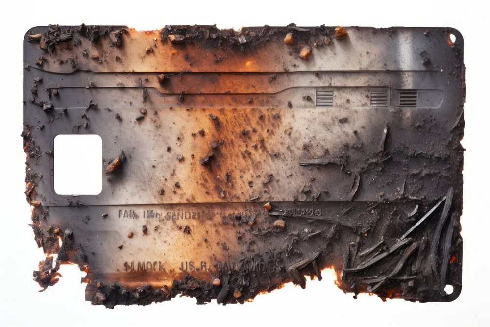 Credit card burnt white background | Free Photo - rawpixel