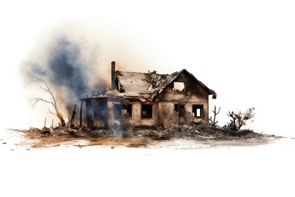 House burnt architecture building outdoors | Free Photo - rawpixel