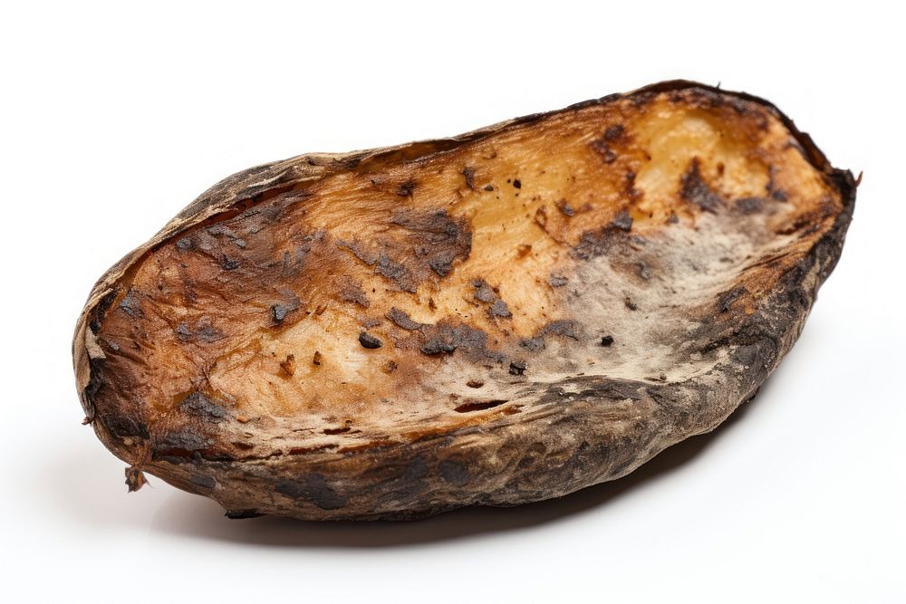 Potato burnt food white background | Premium Photo - rawpixel