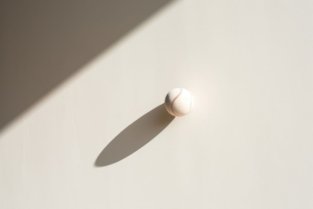 Baseball shadow light white. AI | Premium Photo - rawpixel