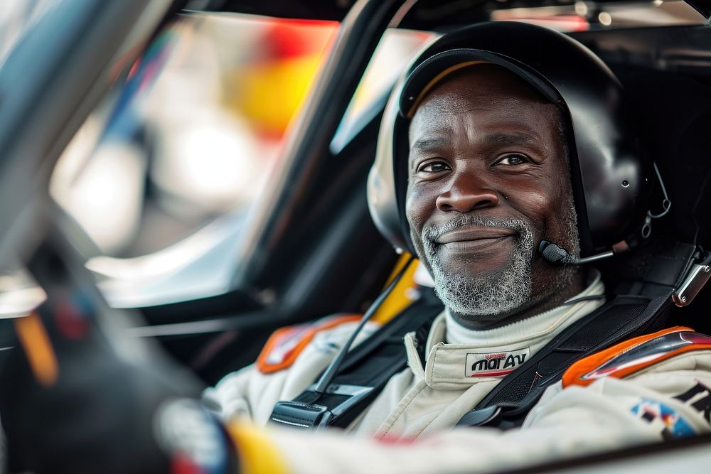 Black man driving vehicle racing. | Premium Photo - rawpixel