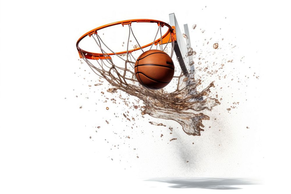 Basketball falling basketball hoop sports | Free Photo - rawpixel