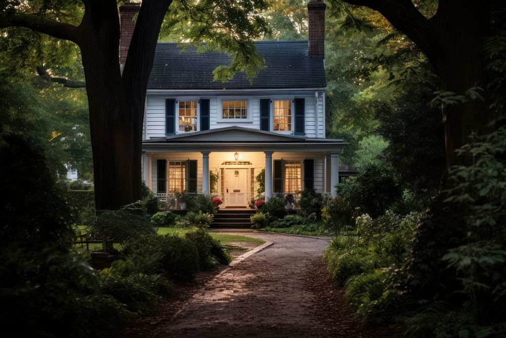 Colonial style house Virginia architecture | Free Photo - rawpixel