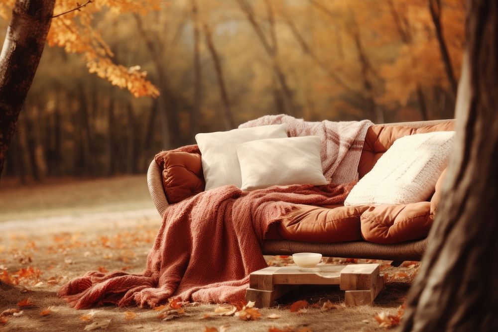 Cozy autumn vibes background furniture | Free Photo - rawpixel