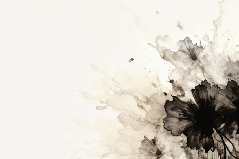 Black flower ink splash backgrounds | Premium Photo Illustration - rawpixel