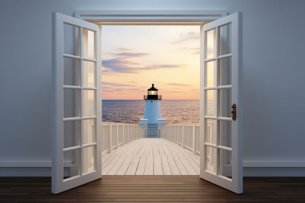 Lighthouse lighthouse door architecture. AI | Premium Photo - rawpixel