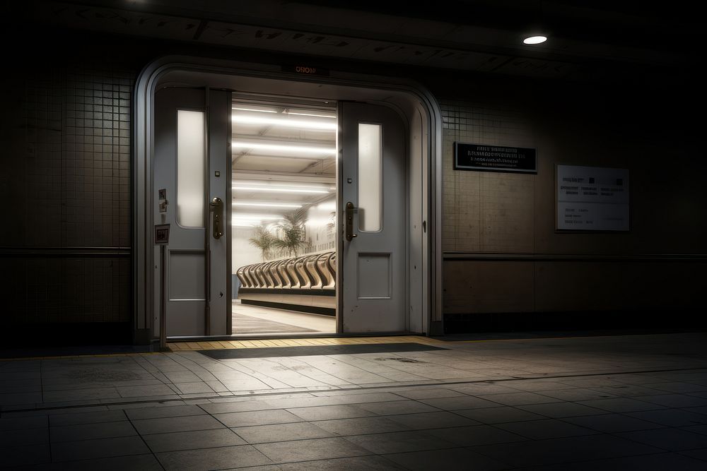Subway door lighting subway. | Free Photo - rawpixel