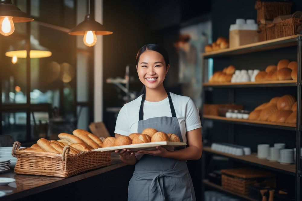 Bakery bread standing holding | Free Photo - rawpixel