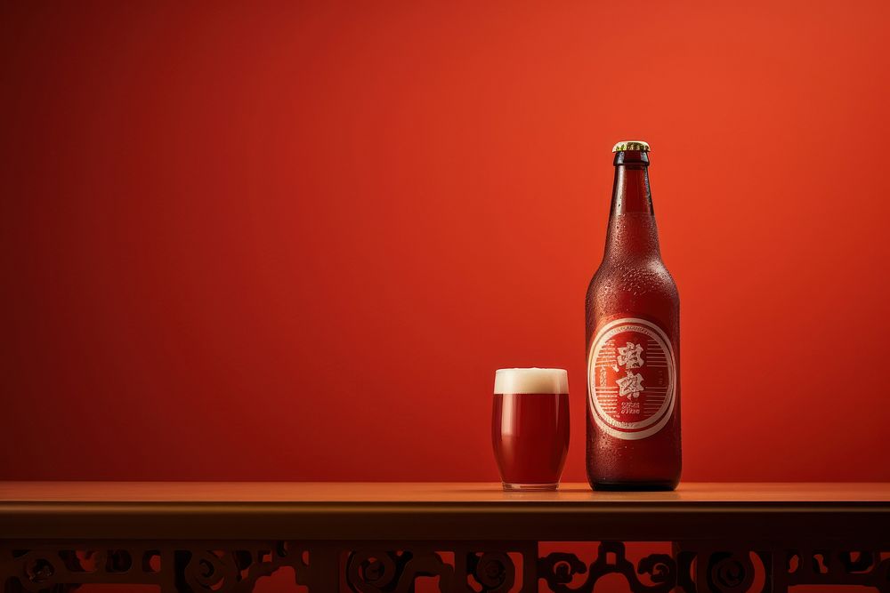Beer chinese Style beer bottle | Premium Photo - rawpixel